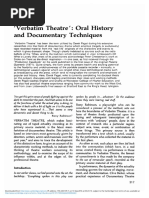 A Concise Introduction To Verbatim Theatre | PDF