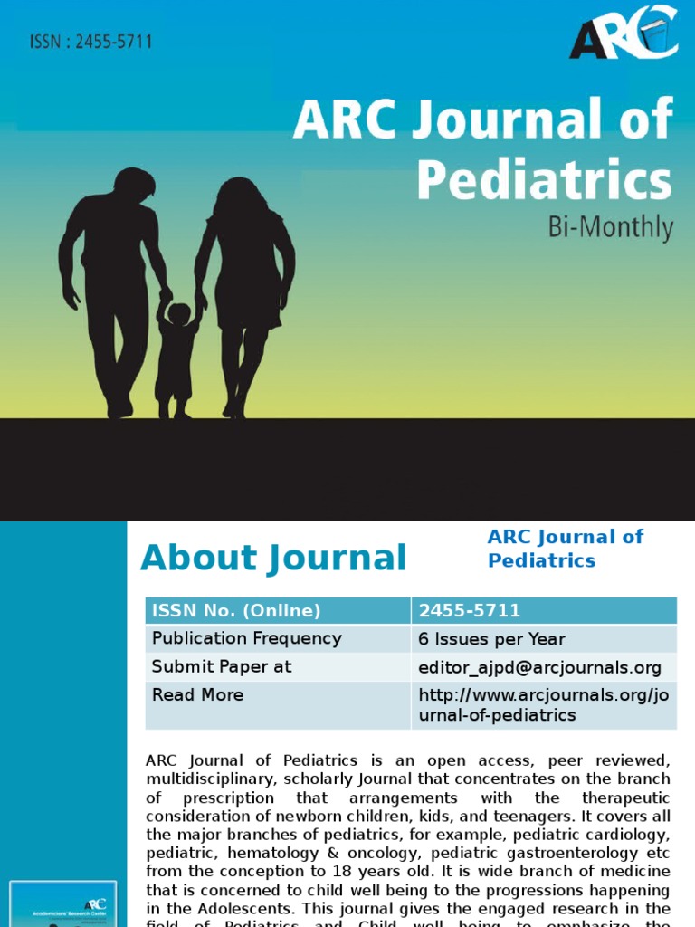 ARC Journal of Pediatrics (ISSN : 2455-5711) | Pediatrics | Academic ...