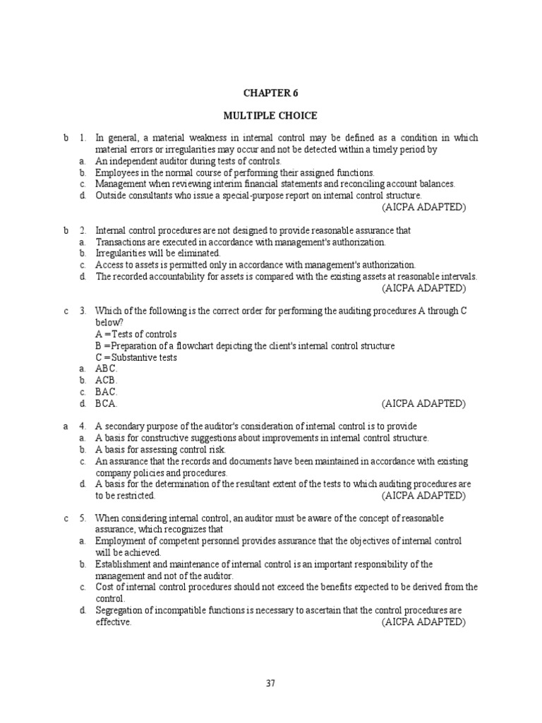 TBCH06 | PDF | Audit | Accounting