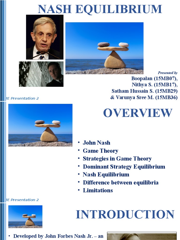Nash Equilibrium | PDF | Game Theory | Economics Of Uncertainty