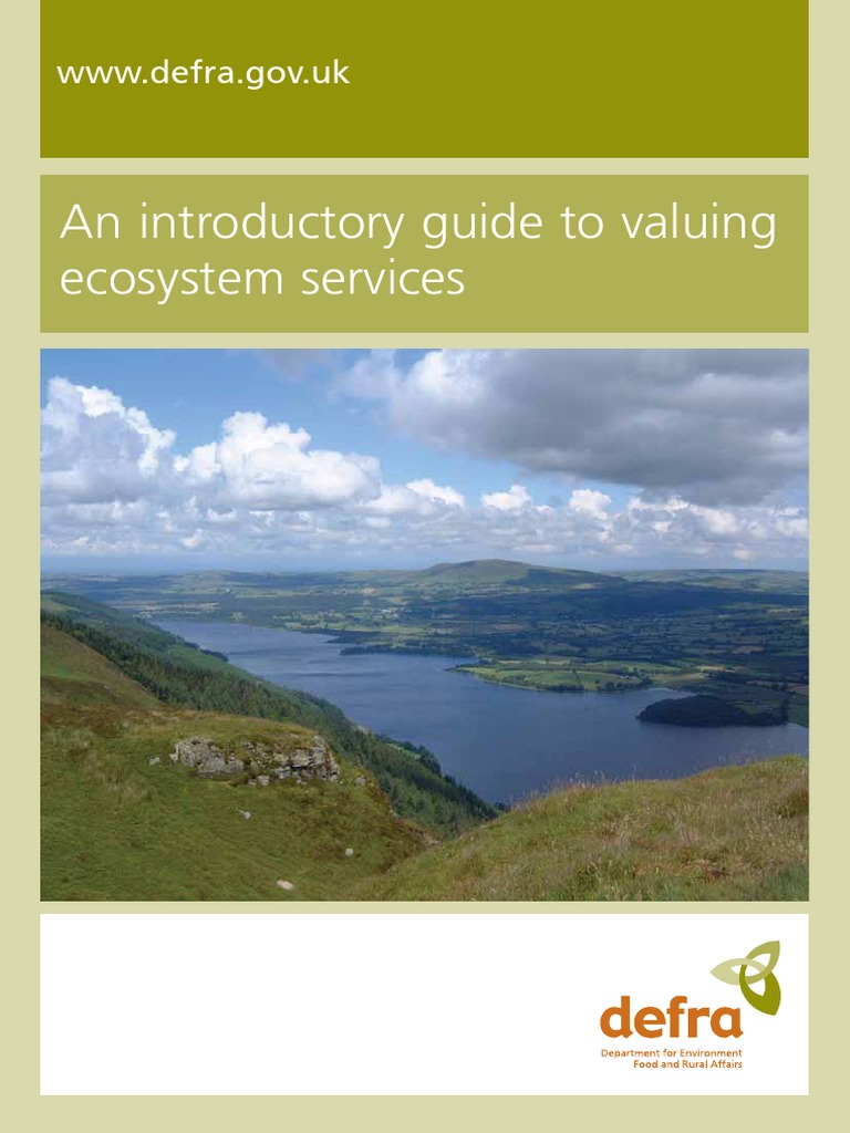 An Introductory Guide To Valuing Ecosystem Services: WWW - Defra.gov ...