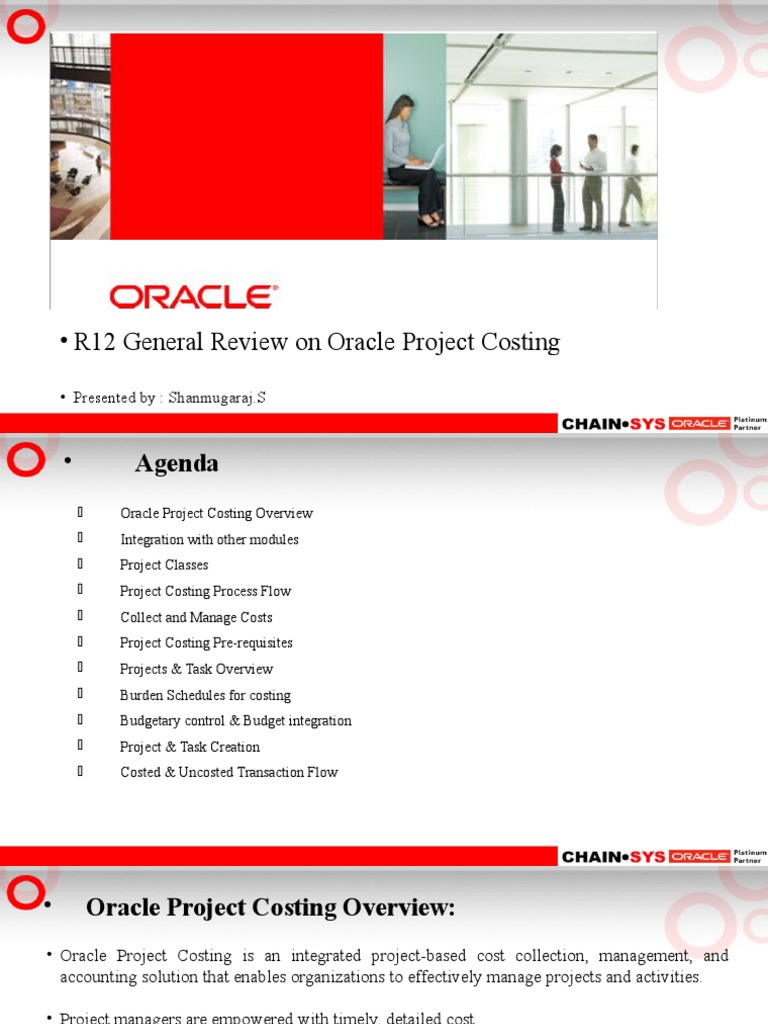 Project Costing | PDF | Oracle Corporation | Cost