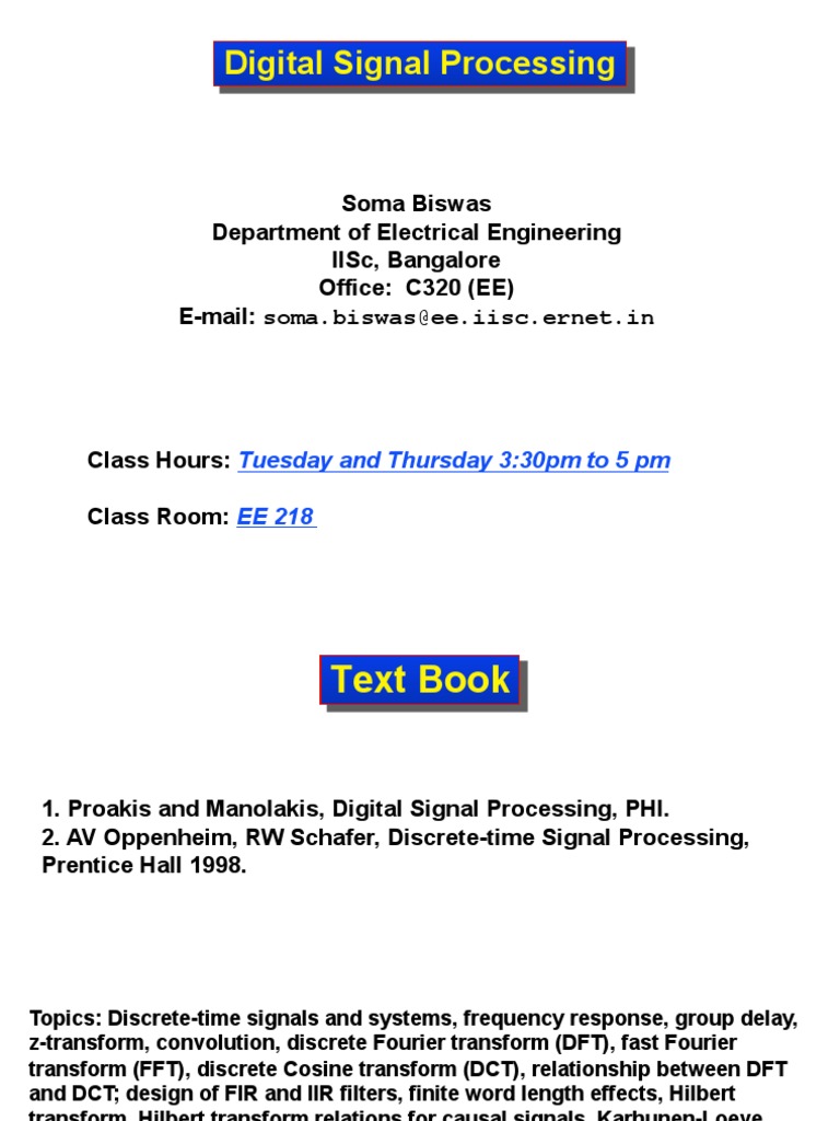 Digital Signal Processing | PDF