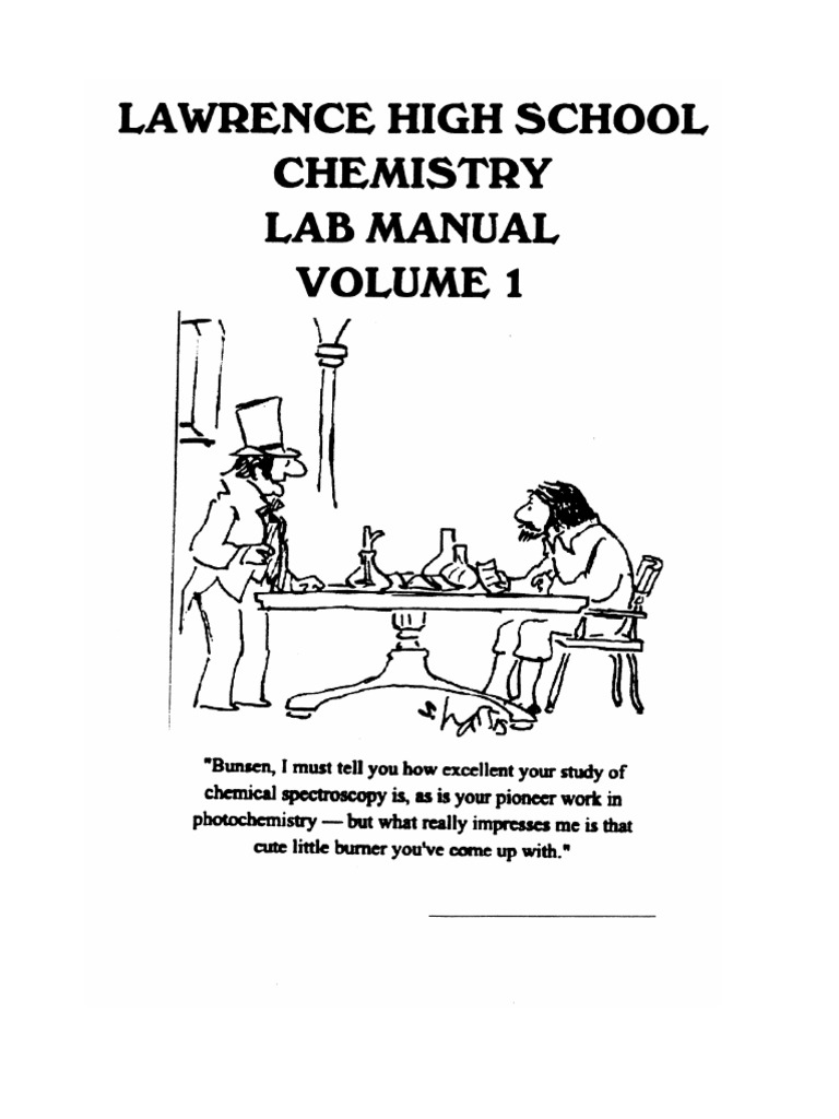 Chem Lab Vol 1 | PDF
