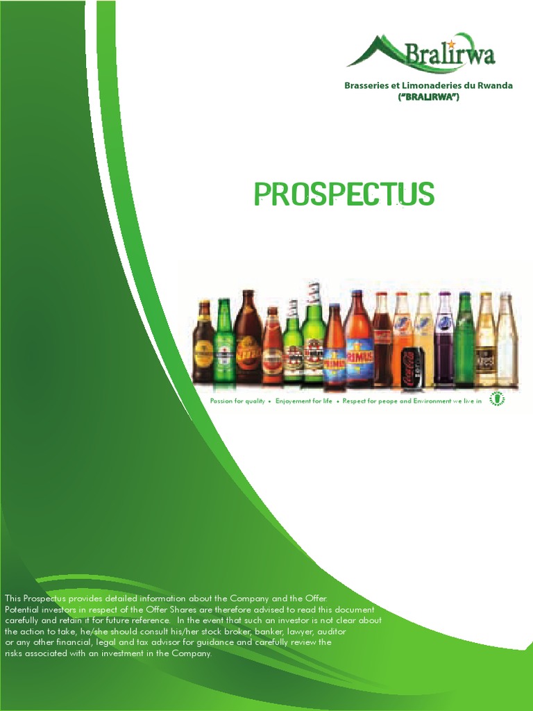 BRALIRWA IPO - Prospectus | PDF | Initial Public Offering | Prospectus ...