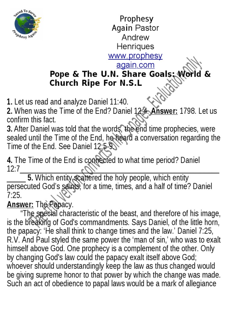 Andrew Henriques.docx | Pope | Gospel Of Matthew