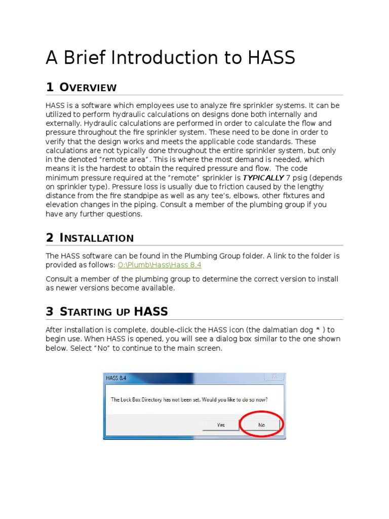 A Brief Introduction To HASS | Download Free PDF | Fire Sprinkler ...