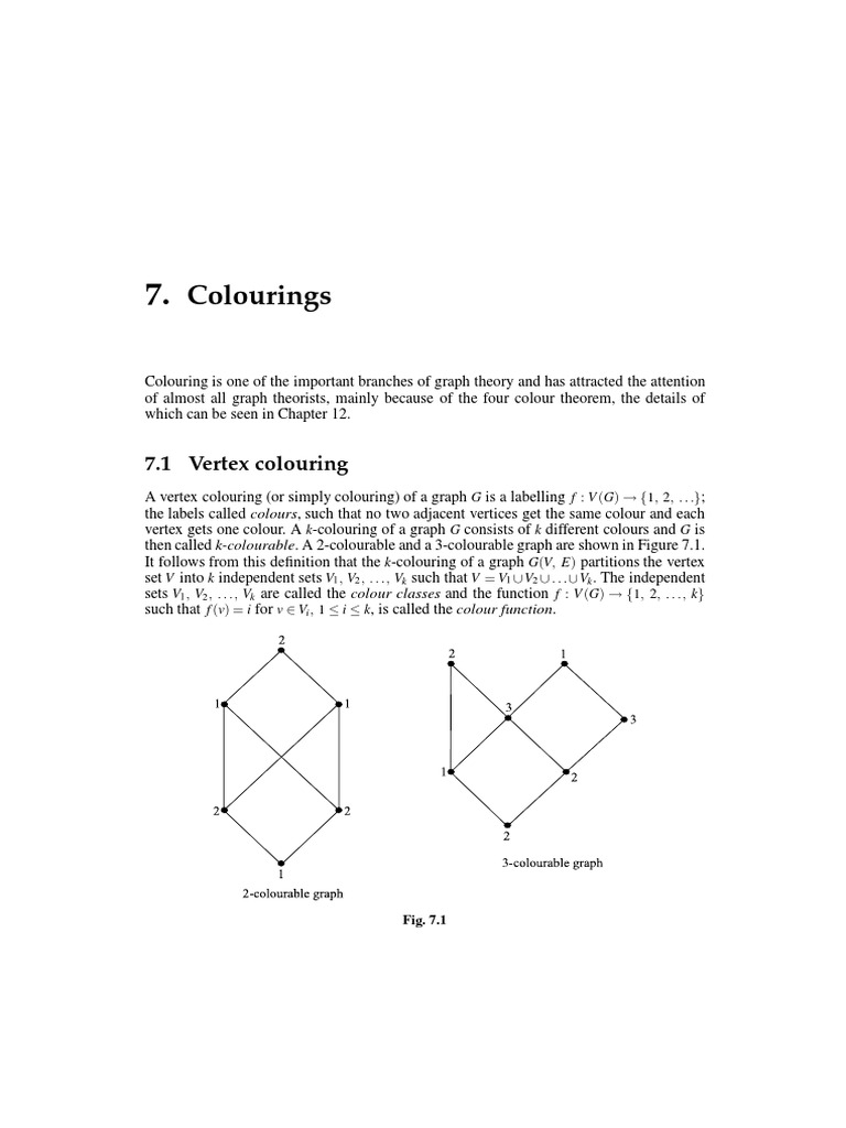 Chap 7 | PDF | Vertex (Graph Theory) | Graph Theory