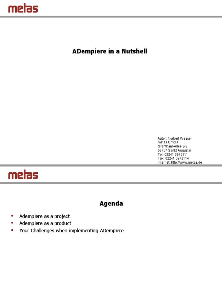 ADempiere ERP Implementation Guide | PDF | Free Software | Software