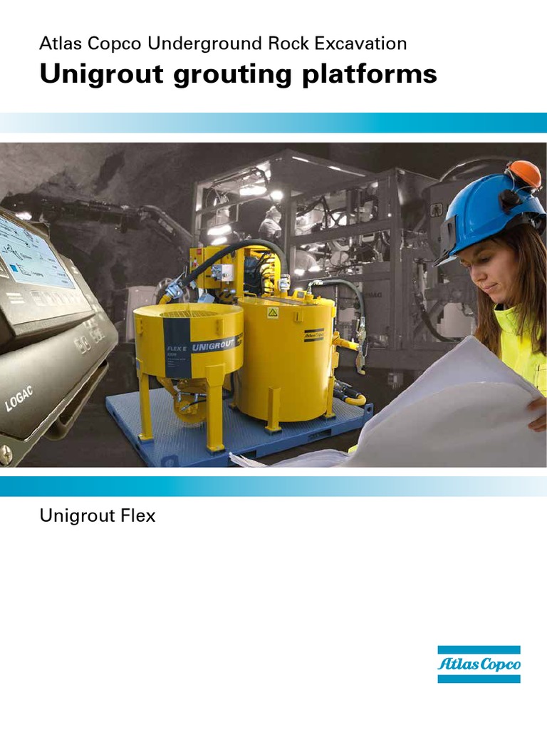 Unigrout Grouting Platforms: Atlas Copco Underground Rock Excavation ...