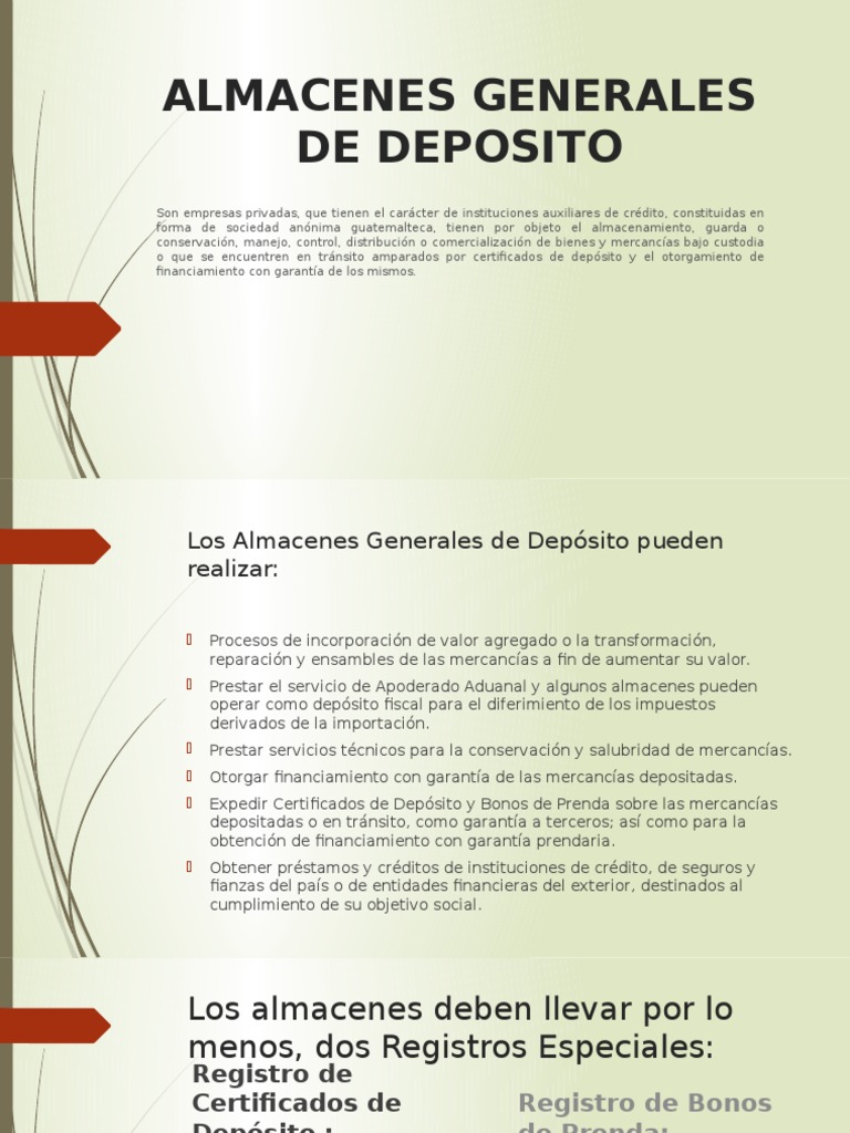 Almacenes Generales de Deposito | PDF | Bolsa | Propiedad