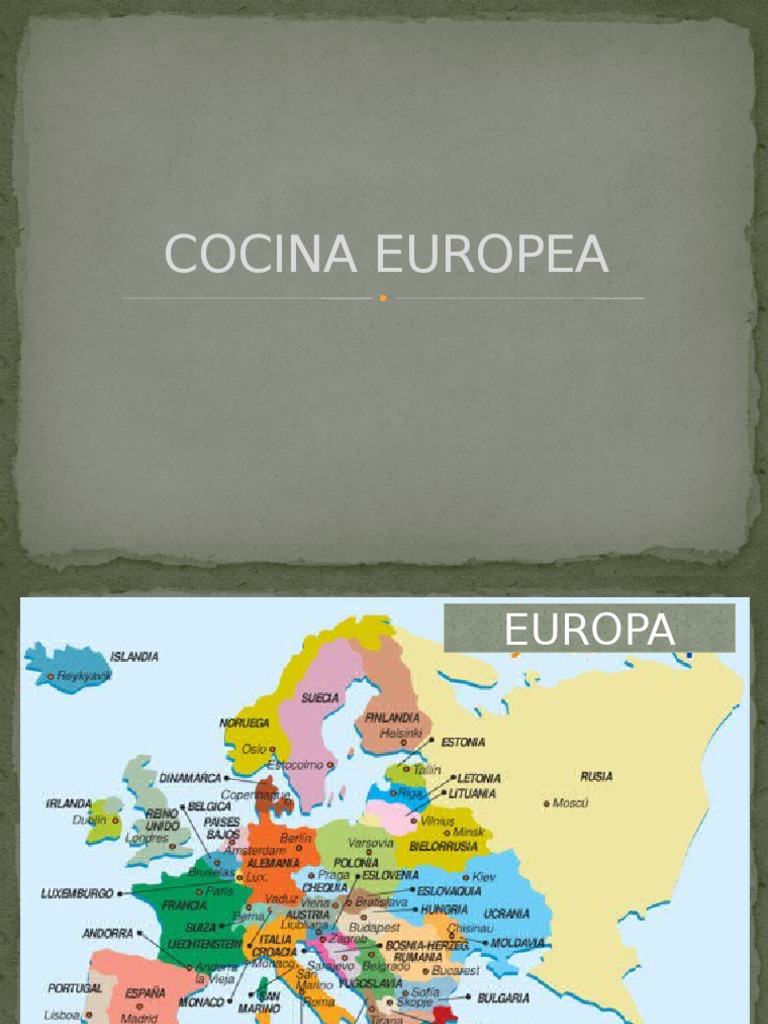Cocina Europea | PDF | Preparación de comida y bebida | Cocina occidental