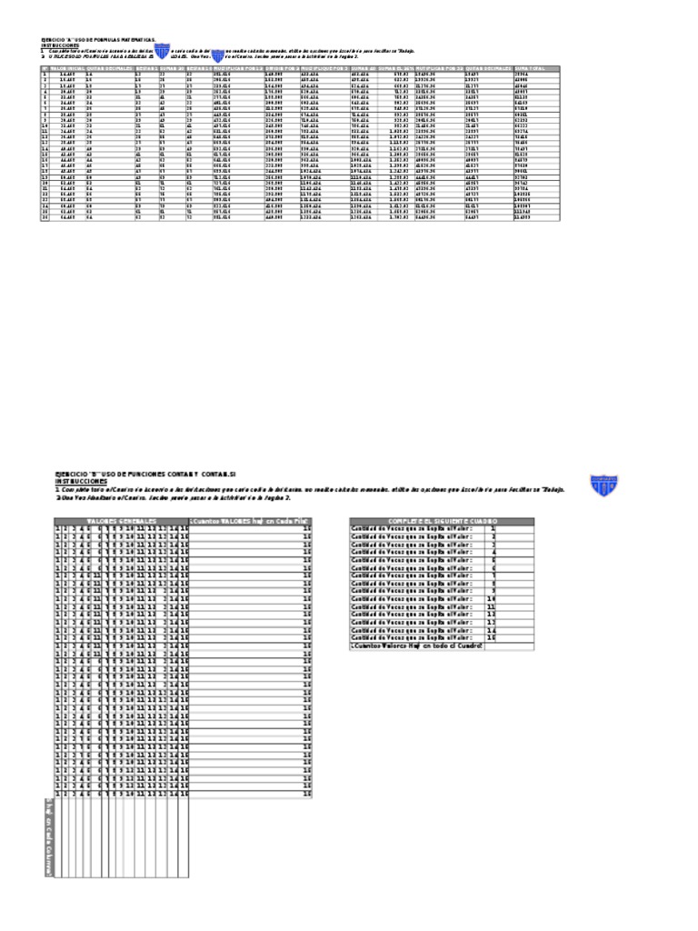 Act Excel N°3 Uso de Formulas y Funciones | PDF | Microsoft Excel | Vegetales