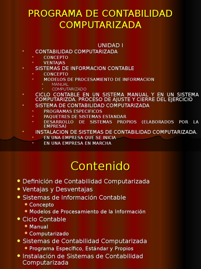 Contabilidad Computarizada Tema 1 | Descargar gratis PDF | Contabilidad ...