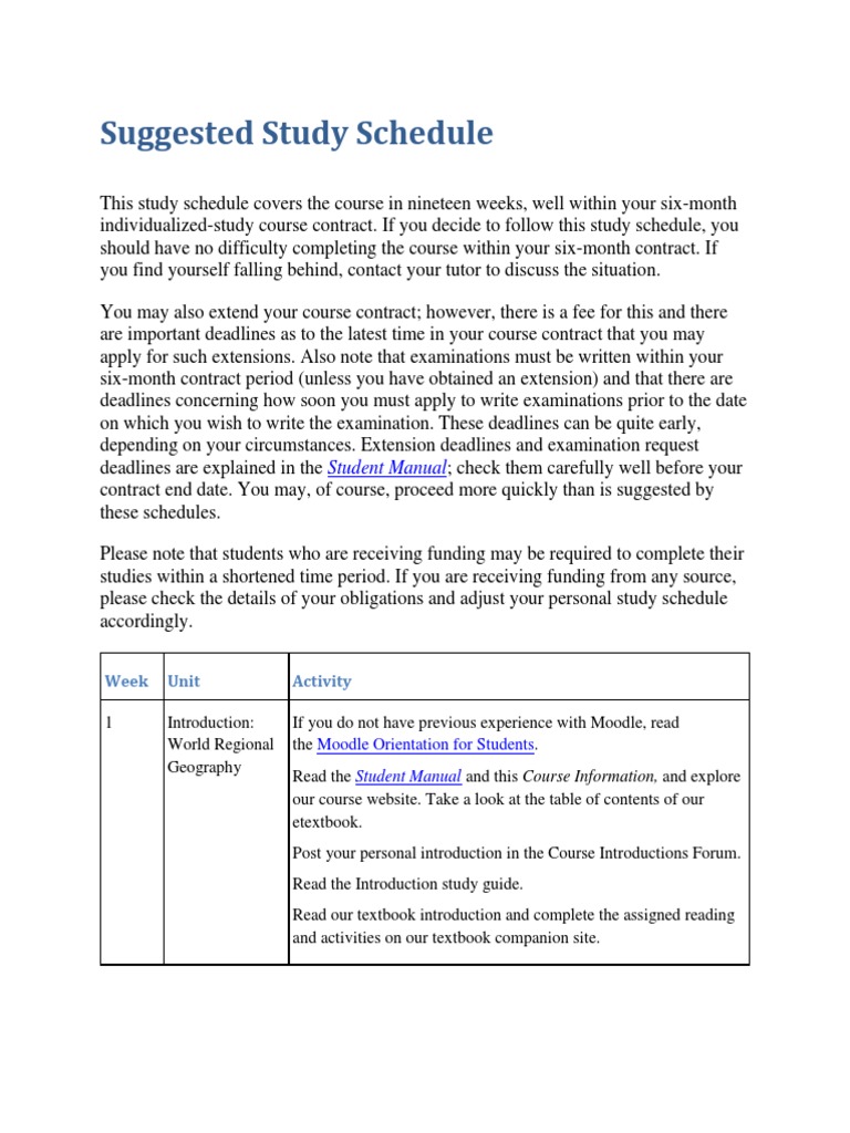 To Do List For Course | PDF