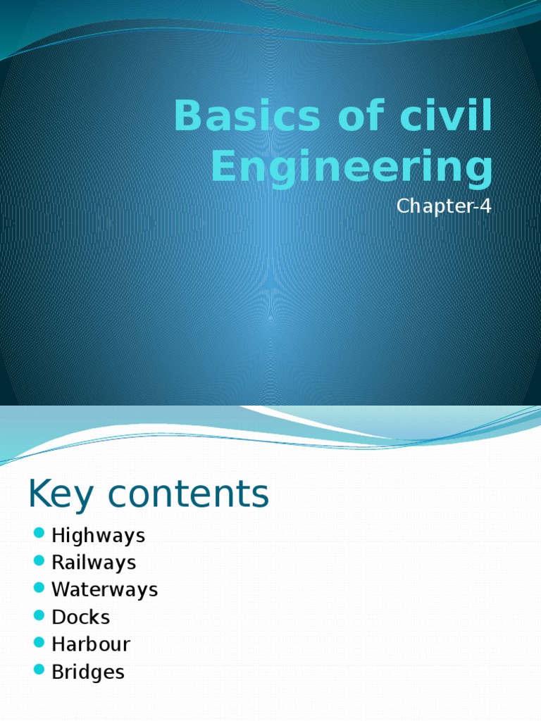 Basics of Civil Engineering-Swe B | PDF | Track (Rail Transport ...