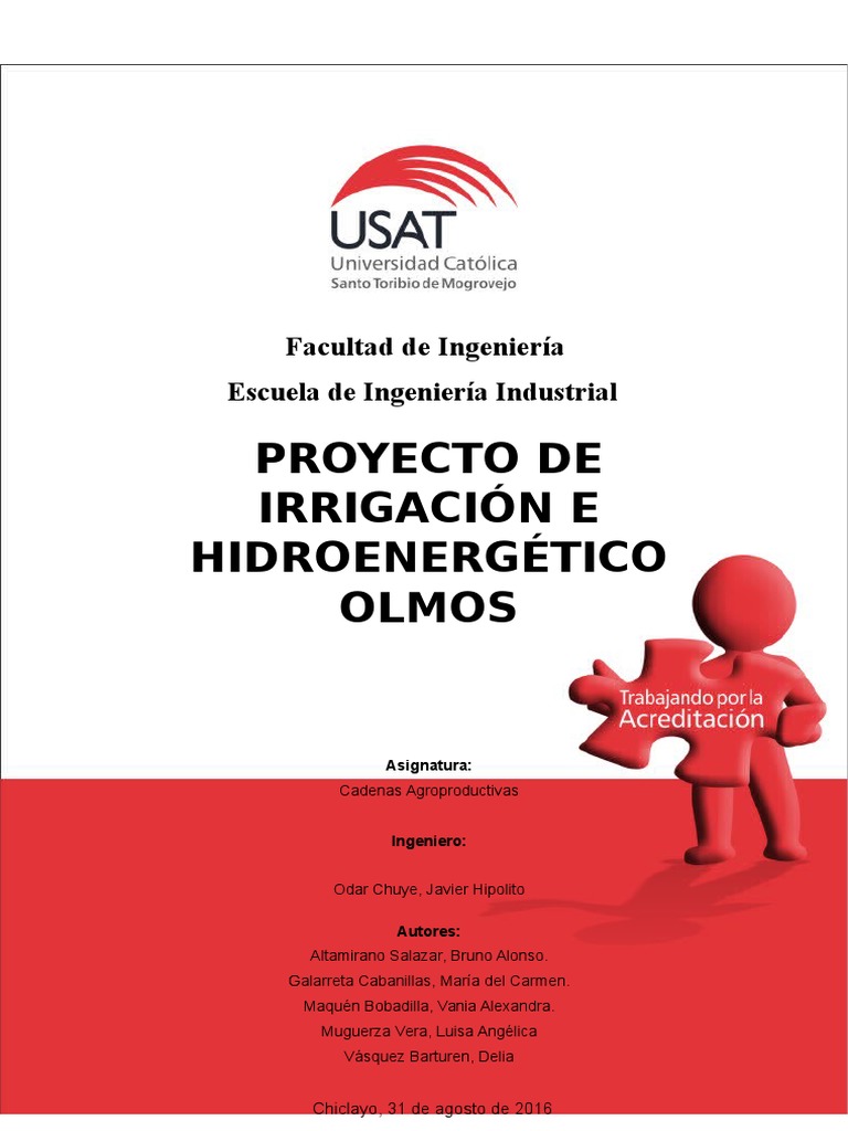 Proyecto Olmos Oficial | PDF | Riego | Generación eléctrica