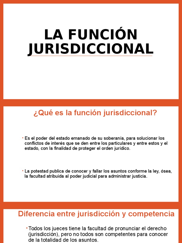 La Función Jurisdiccional | PDF