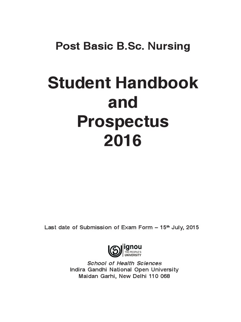 IGNOU Prospectus 2016 | Download Free PDF | University And College ...