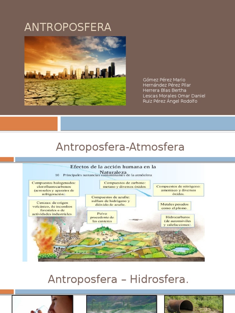 Antroposfera Hidrosfera | PDF