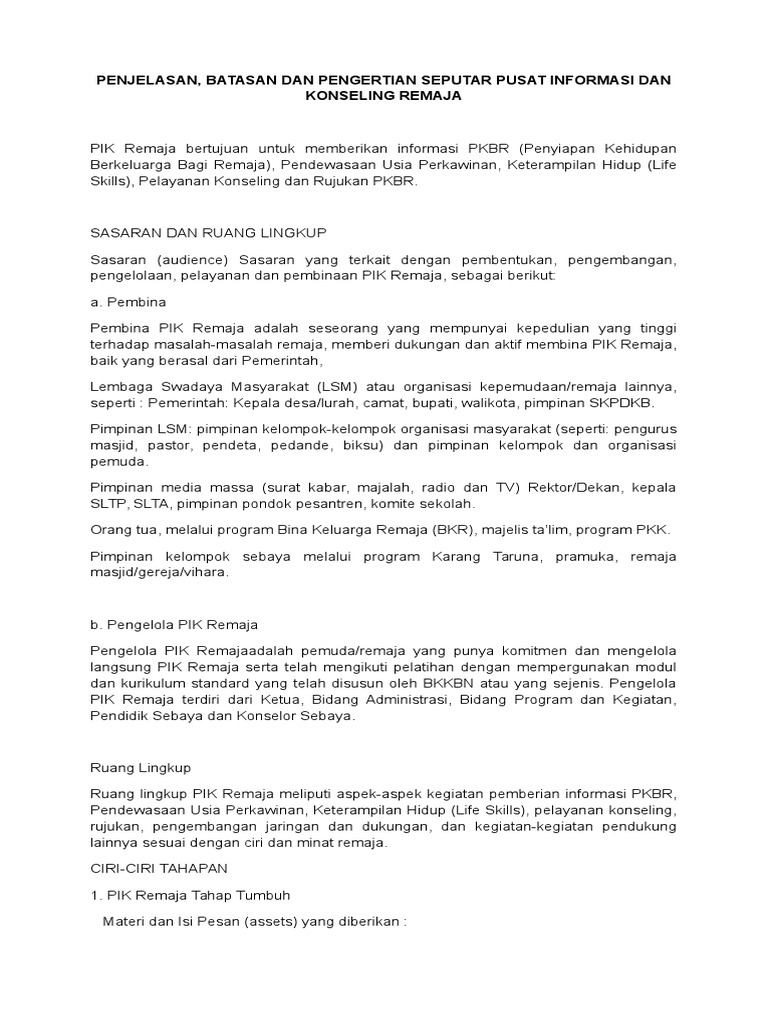 Penjelasan Pik R | PDF