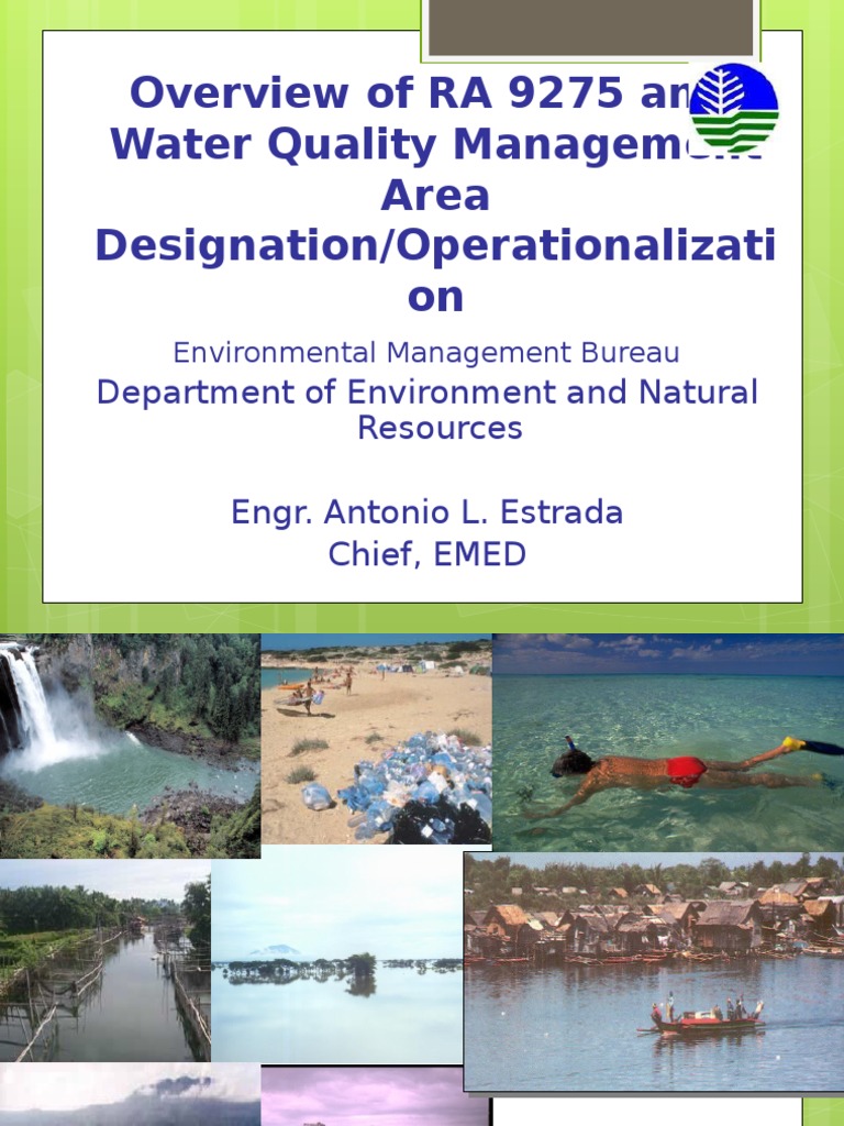 Overview of RA 9275 | Water Resources | Water Quality