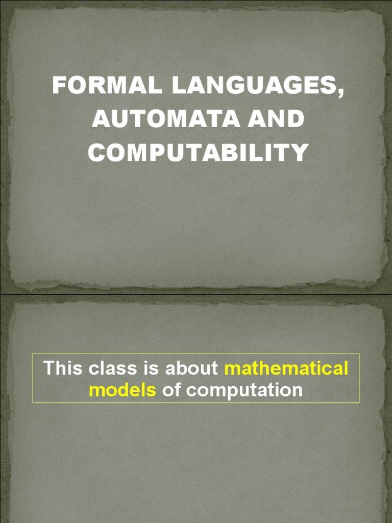 Automata | Download Free PDF | Computer Science | Theoretical Computer ...