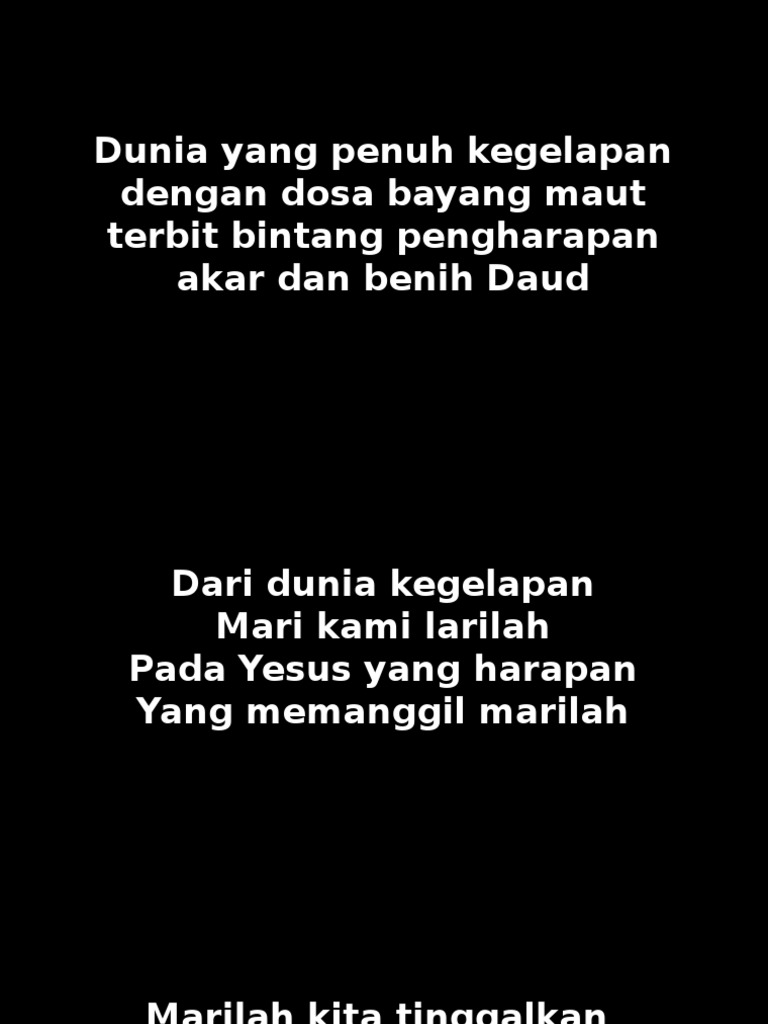 Bintang Pengharapan di Dunia Gelap | PDF