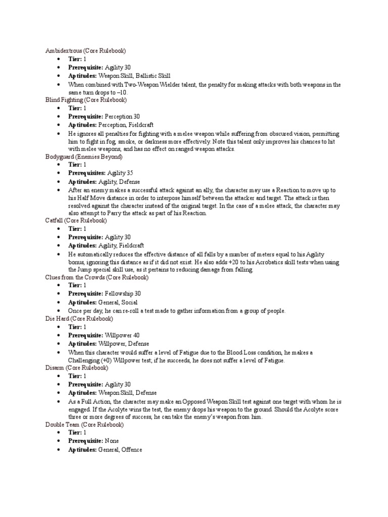 Wfrp 2e Talents Best Value | brunofuga.adv.br