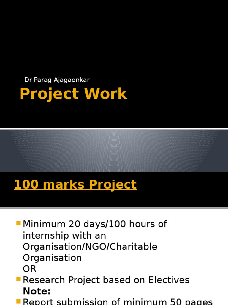 Project Work: - DR Parag Ajagaonkar | PDF | Learning | Cognition