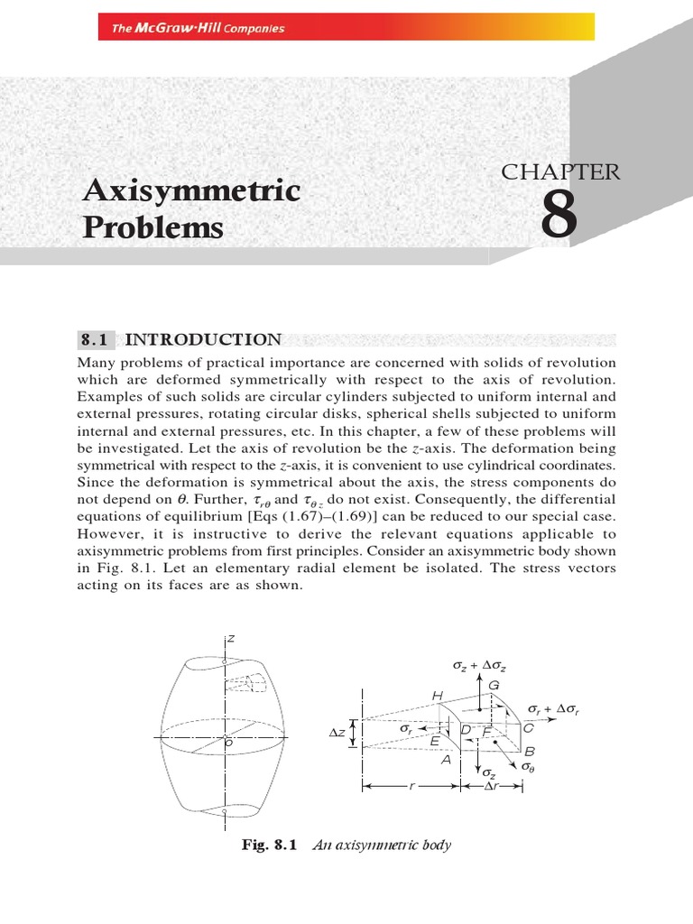 Axisymmetric Problems | Stress (Mechanics) | Sphere
