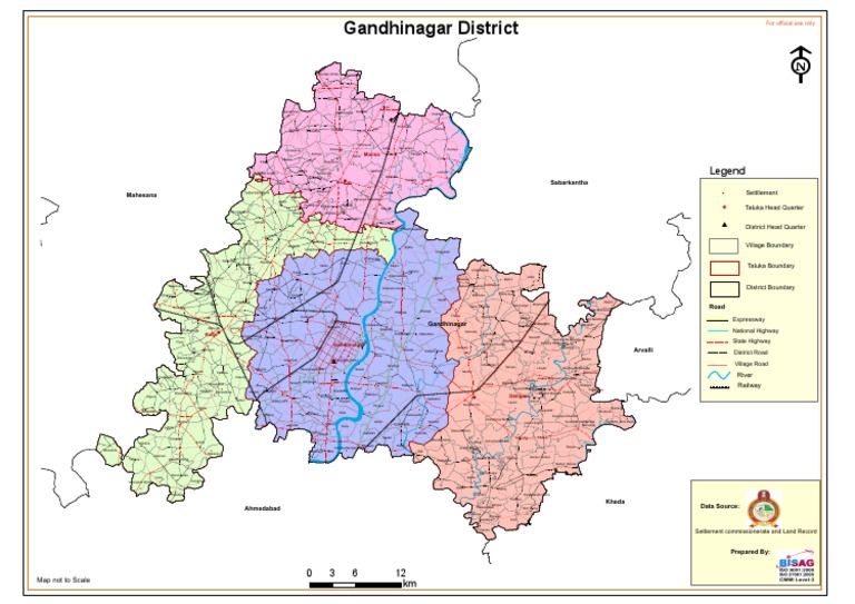 Gandhinagar District Village Map | PDF