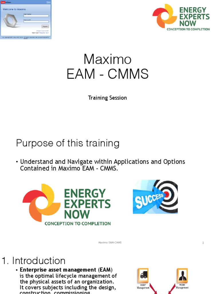 Maximo Overview Basic | PDF | Asset Management | Cyberspace