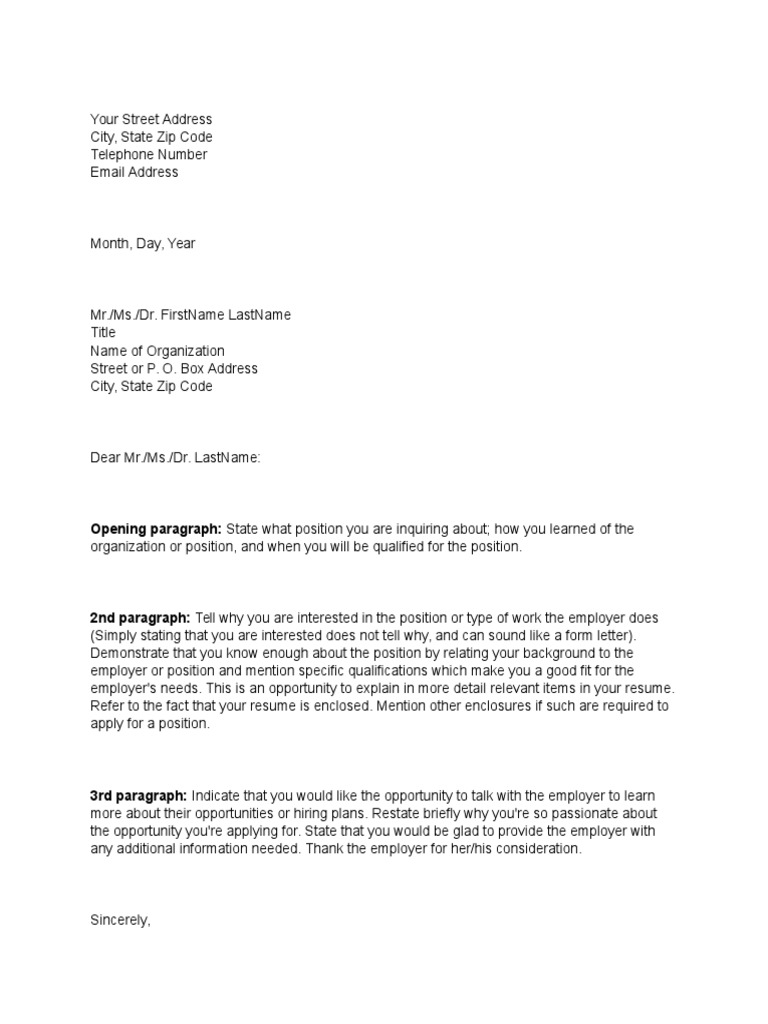 Inquiry Letter | PDF | Paragraph | Communication