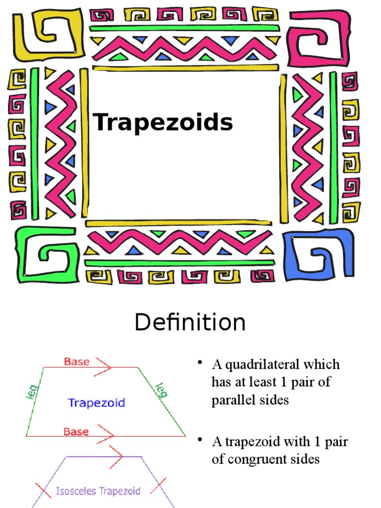 Trapezoid Presentation | PDF | Area | Elementary Geometry