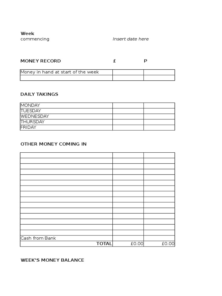 Commencing: Insert Date Here | PDF | Debits And Credits | Payments