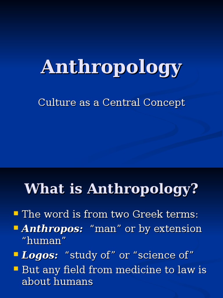 Anthropology | Download Free PDF | Anthropology | Holism