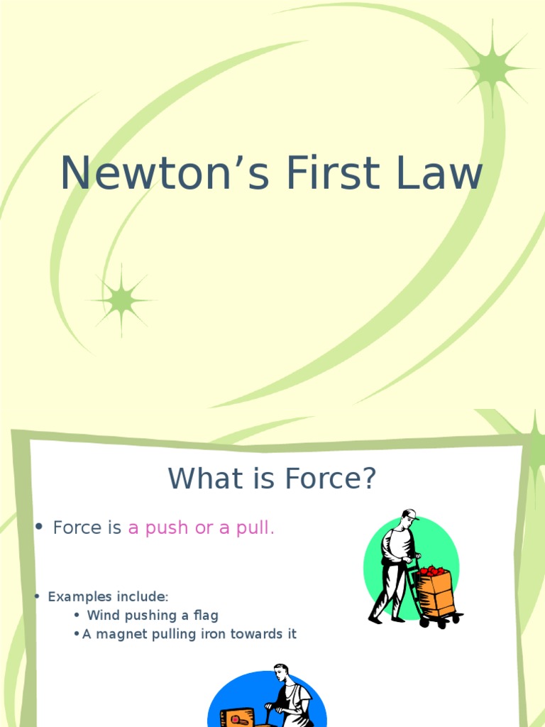 Newton First Law | PDF