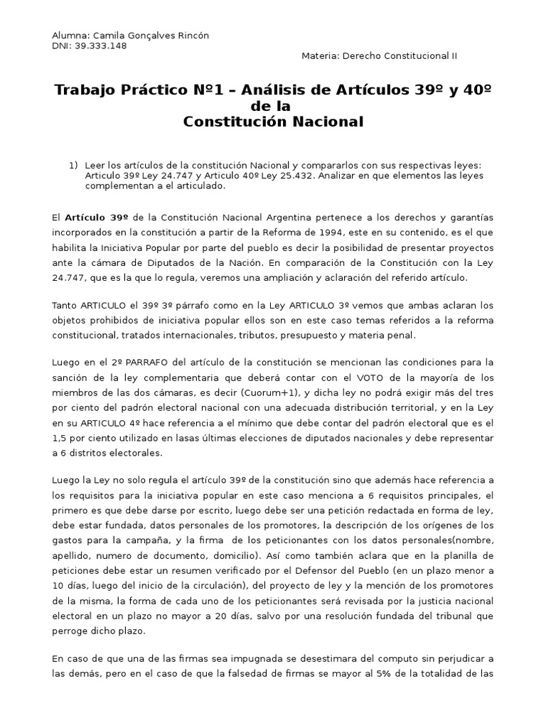 Articulo 39° y 40° de La Constitucion | Descargar gratis PDF ...