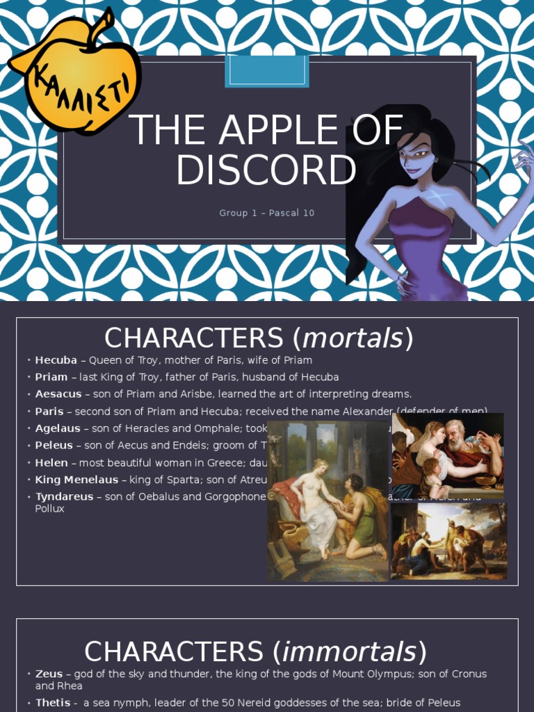 The Apple of Discord in Greek Mythology | PDF | Paris (Mythology ...