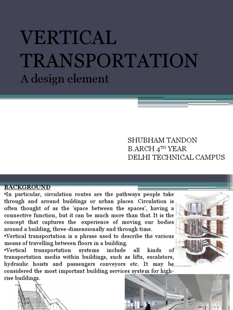 Vertical Transportation | PDF | Escalator | Elevator