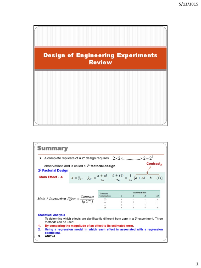 Doe 8 | PDF | Errors And Residuals | Analysis Of Variance