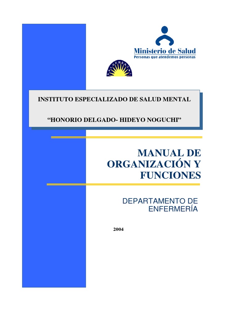 Mof Enfermeria PDF | PDF | Enfermería | Salud mental Mof Enfermeria PDF | PDF | Enfermería | Salud mental