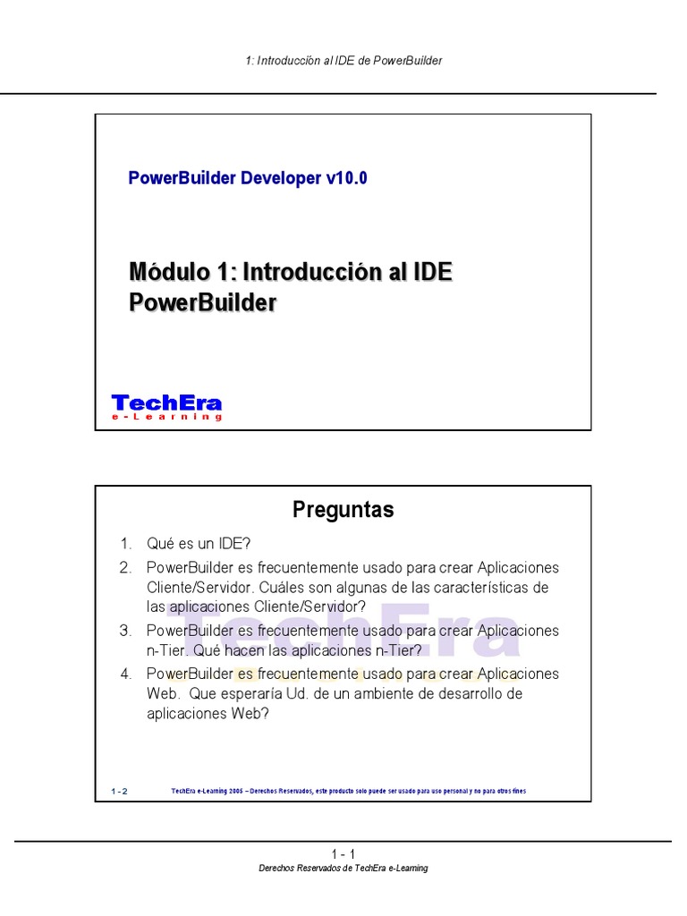 Curso de Power Builder | PDF | Tecnologia Educacional | Variable ...