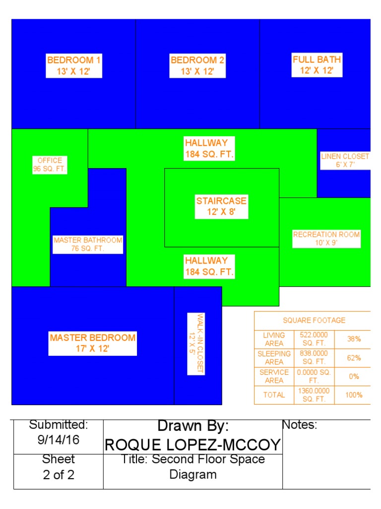 Lopezmccoy Roque Spacediagramlevel2-Portrait Layout | PDF
