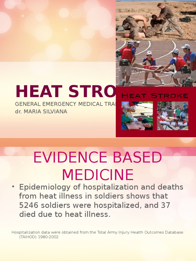 Heat Stroke Ppt | Hyperthermia | Stroke