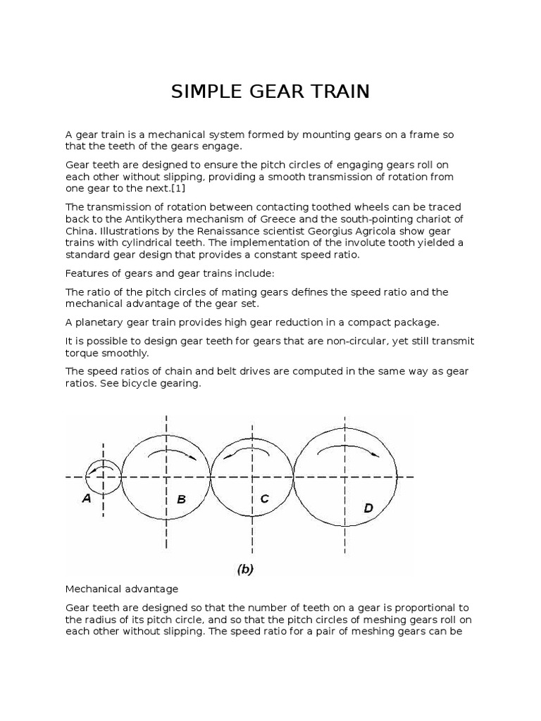 Gear Train | PDF