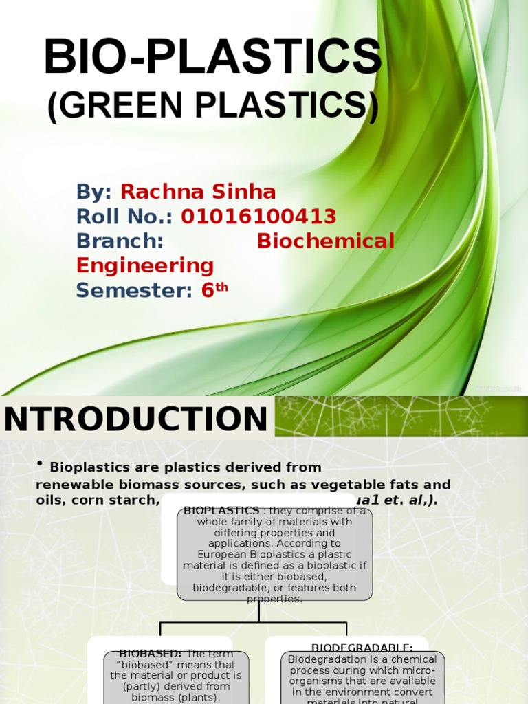 Bioplastic | PDF | Chemistry | Materials
