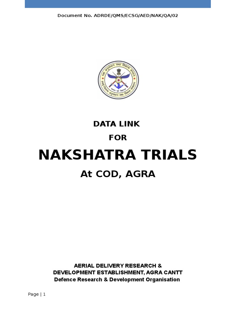 Nakshatra Trials: at Cod, Agra | Download Free PDF | Electrical ...
