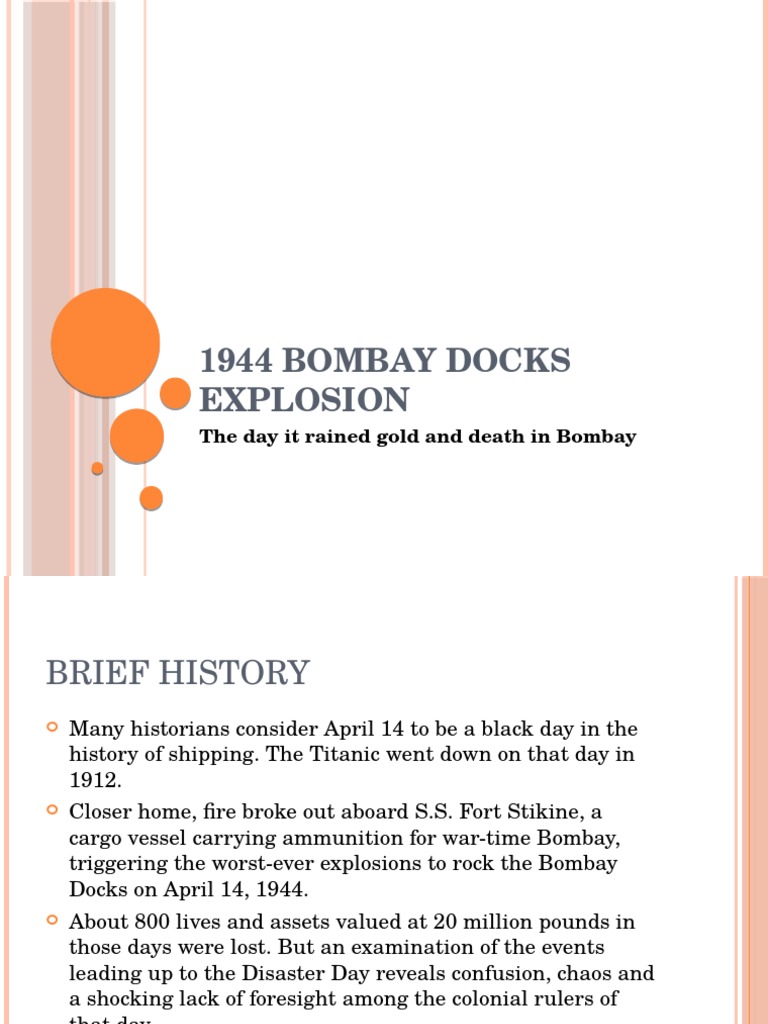 1944 Bombay Docks Explosion | PDF | Maritime Incidents | Watercraft